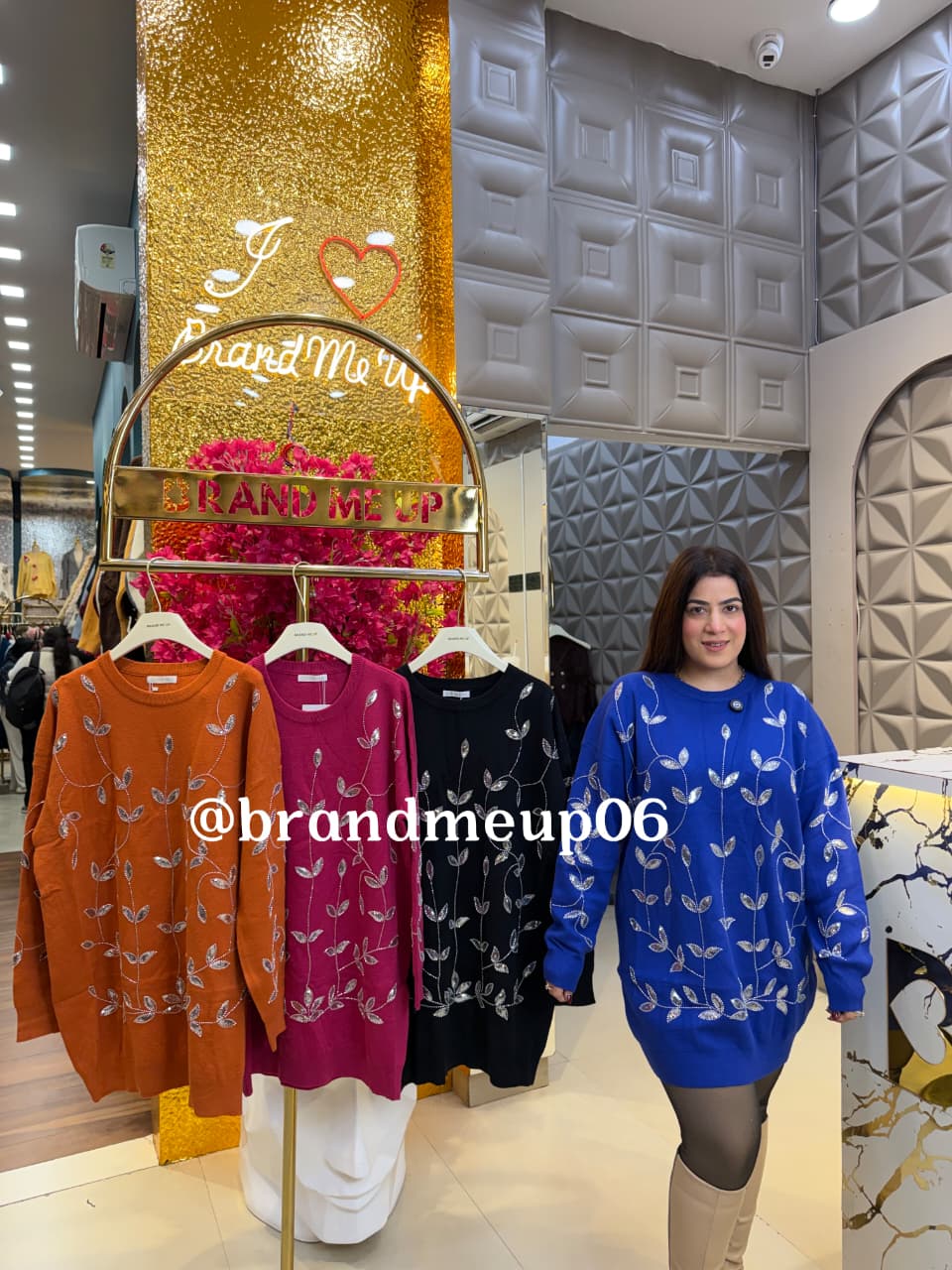 SEQUENCE WOOLEN DRESS (IMP-734) SILVER LEAF LINE – Brand Me Up